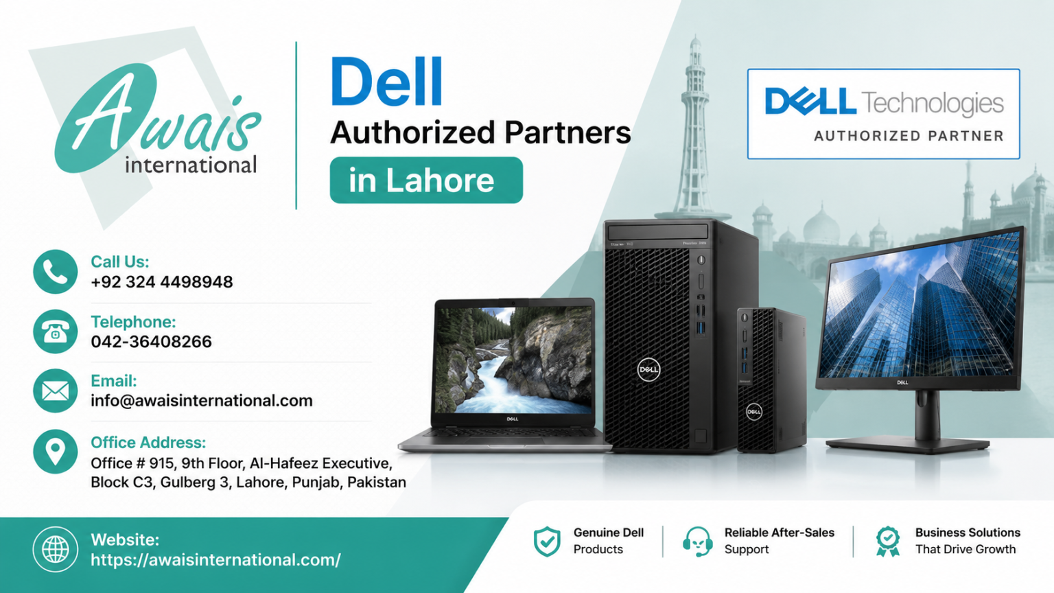 Dell Authorized Partner in Lahore | Buy Dell Laptops & PCs